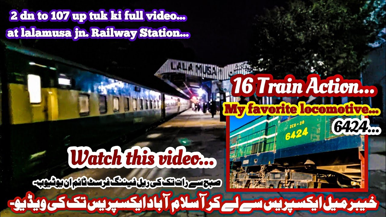 Full Day Railfanning at lalamusa junction Railway Station ️ - YouTube