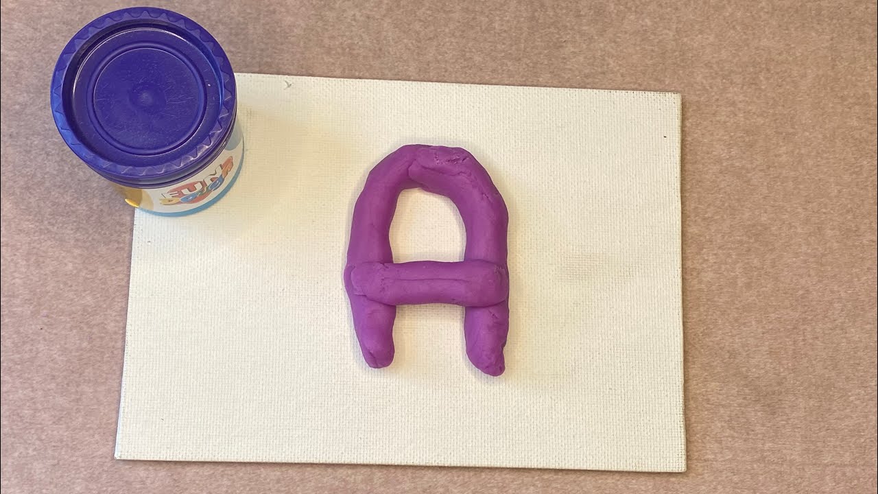 How to make the letter “A” in clay/alphabetical letter /kids/clay ...