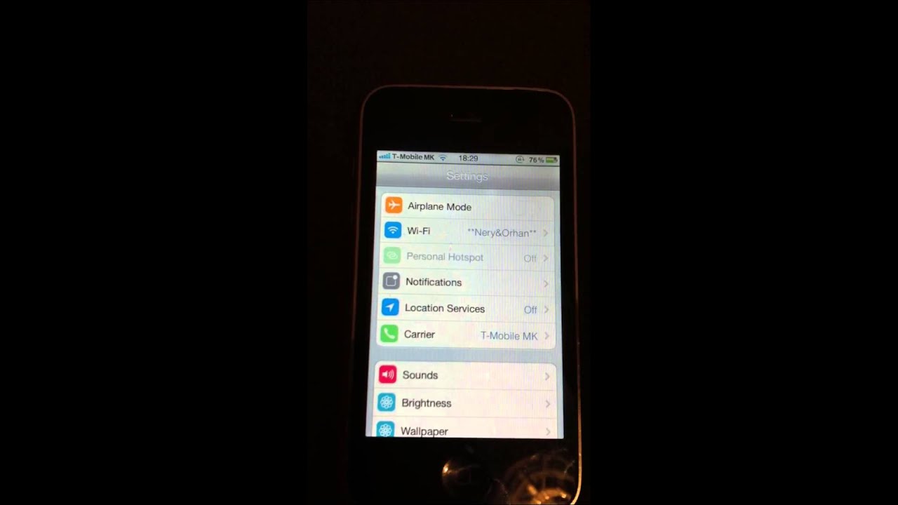 Best ios 7 theme for iphone 3gs - YouTube