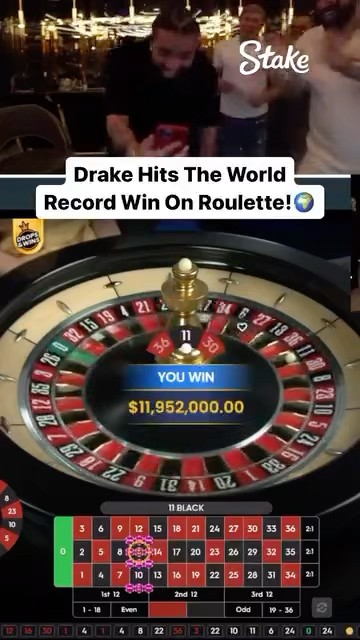 DRAKE HITS $12,000,000 WORLD RECORD STAKE WIN! 🤯 #casino #drake #stake ...