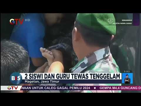 Guru dan 2 Siswi SD di Magetan Tewas Tenggelam Diduga Saat Cari Pasir di Sungai - BIS 19/11