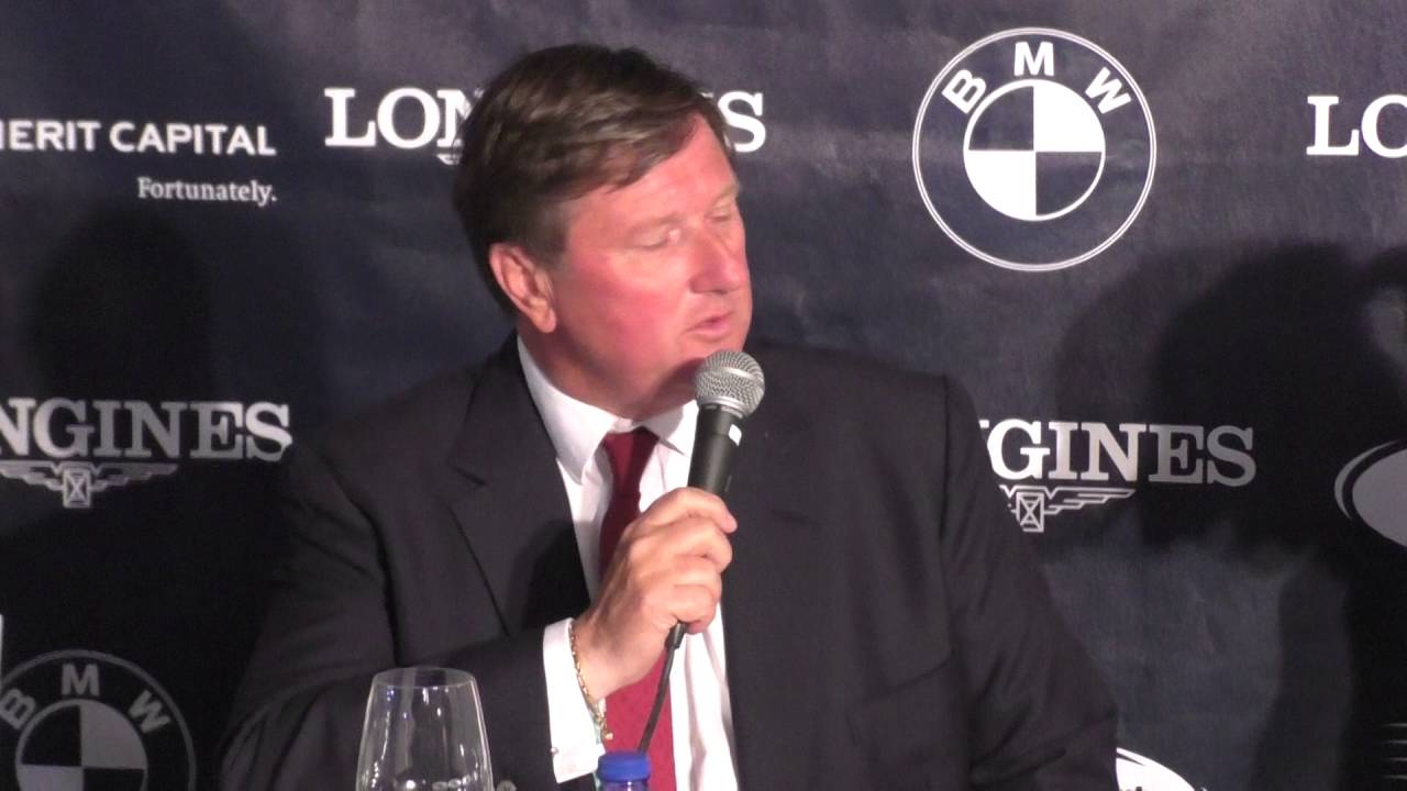 Jan Tops at the press conference after the GCT Grand Prix in Antwerp ...