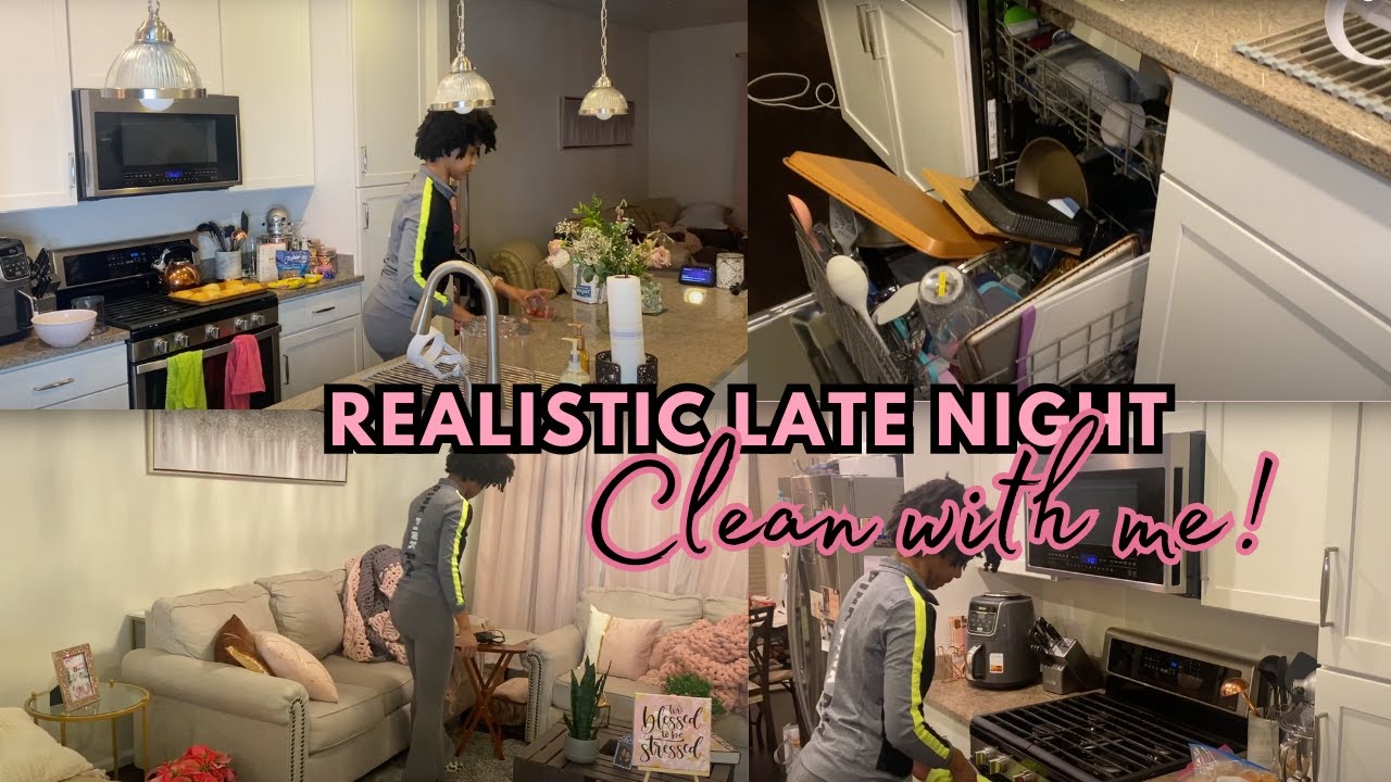 Realistic...Unfortunate Late Night Clean with Me! | Kitchen Cleaning ...