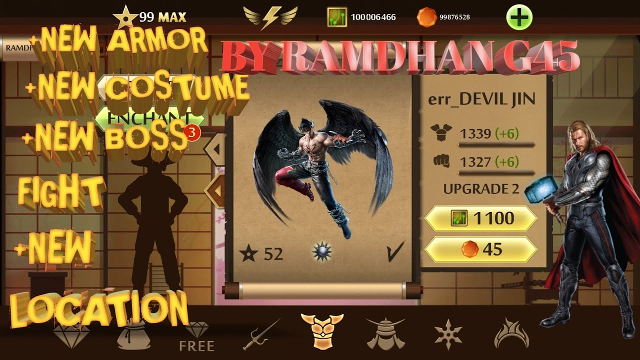 REVIEW SHADOW FIGHT 2 MOD VIP(V7)+NEW ARMOR, NEW COSTUME 2020 - YouTube