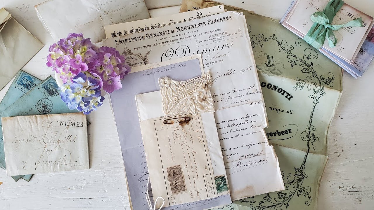 Aging Papers with Angie!! How to age and distress papers to look old ...