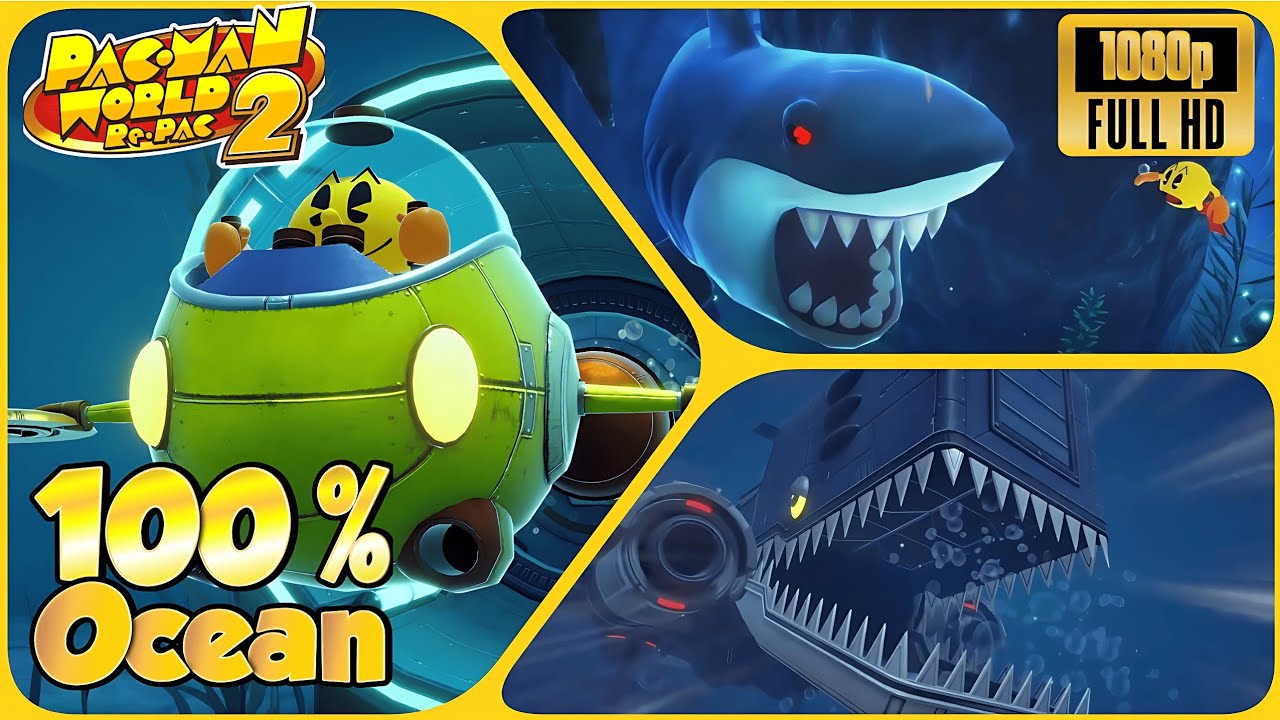 PAC-MAN WORLD 2 Re-PAC Ocean 100% Guide | 1080p Full HD - YouTube