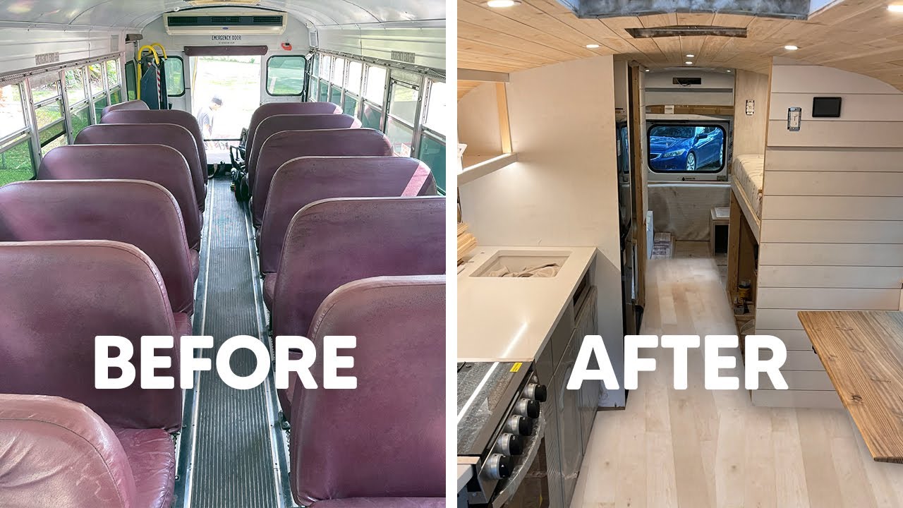 This Bus Conversion is Starting to Look Like a Home - YouTube