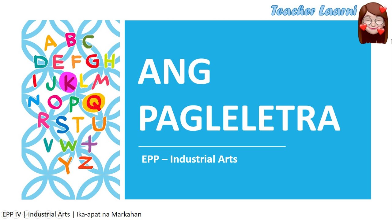 Ang Pagleletra l Industrial Arts EPP IV - YouTube