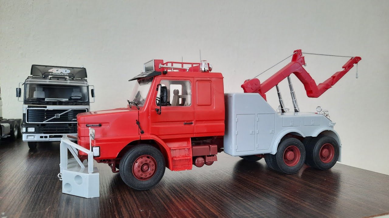 italeri 772 scania t142 bro wrecker tow truck #scania - YouTube
