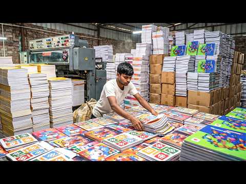How Paper Notebooks Are Mass-Produced in a Factory