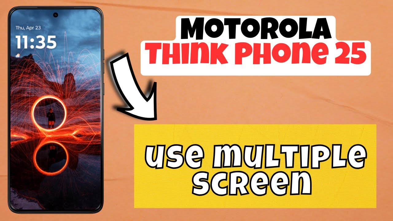 How to use multiple screen Motorola Think Phone 25 - YouTube