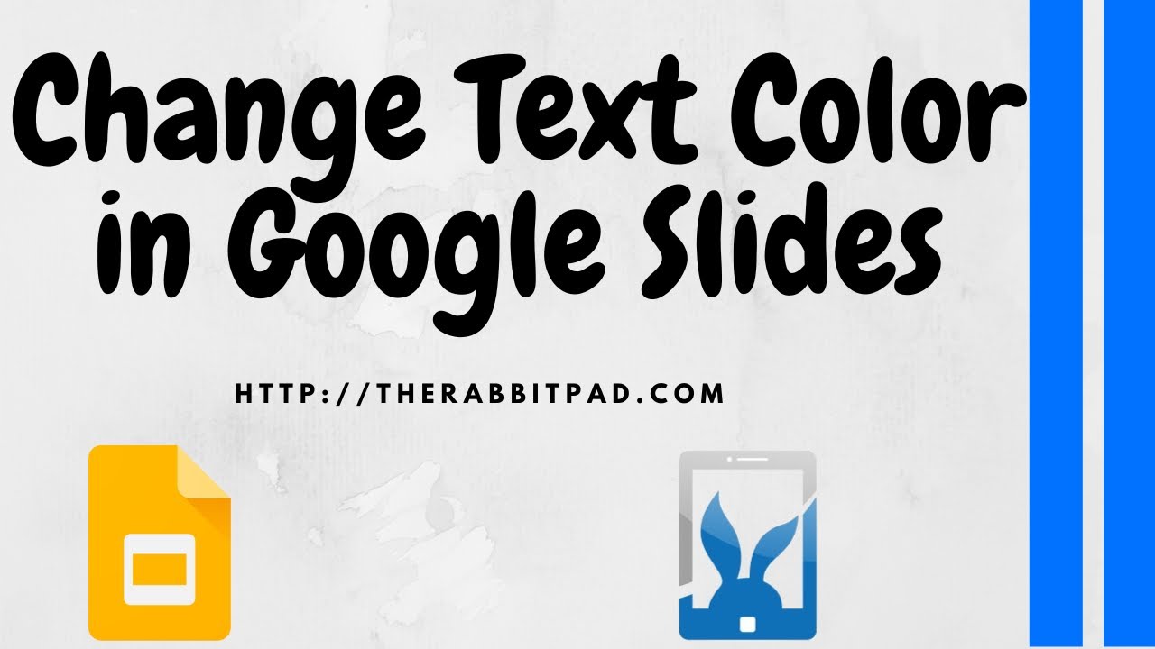 How to Change Text Color in Google Slides - YouTube