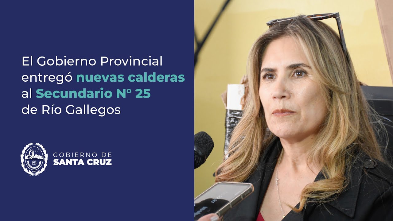 El Gobierno entregó equipos de calefacción al Colegio N° 25 de Río ...