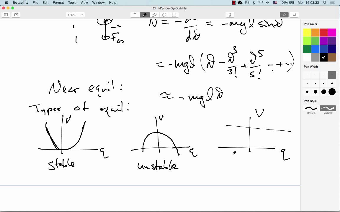24.1: Dynamics of Oscillating Systems: Stability - YouTube
