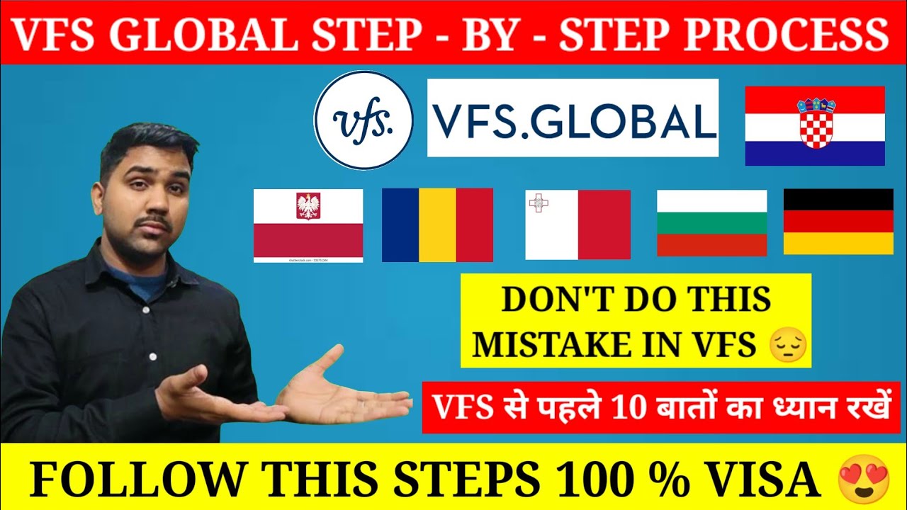 VFS GLOBAL Step - By - Step Process || Things To Avoid In VFS 😔 || @Travelingeuro - YouTube