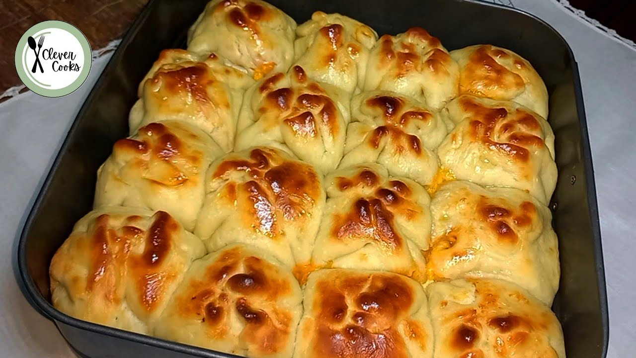 Chicken Stuffed Buns Recipe - Chicken Cheese Buns Recipe|| Clever Cooks ...