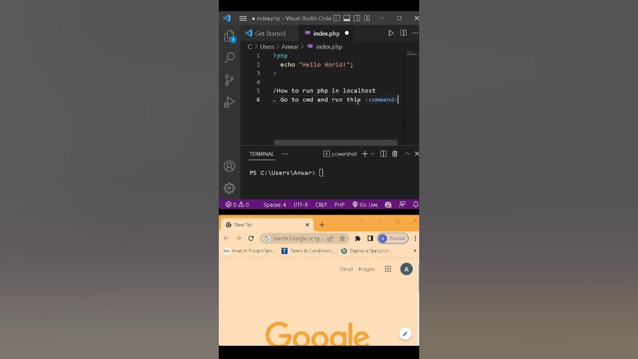 How To Run Php File In Localhost Shorts Youtube