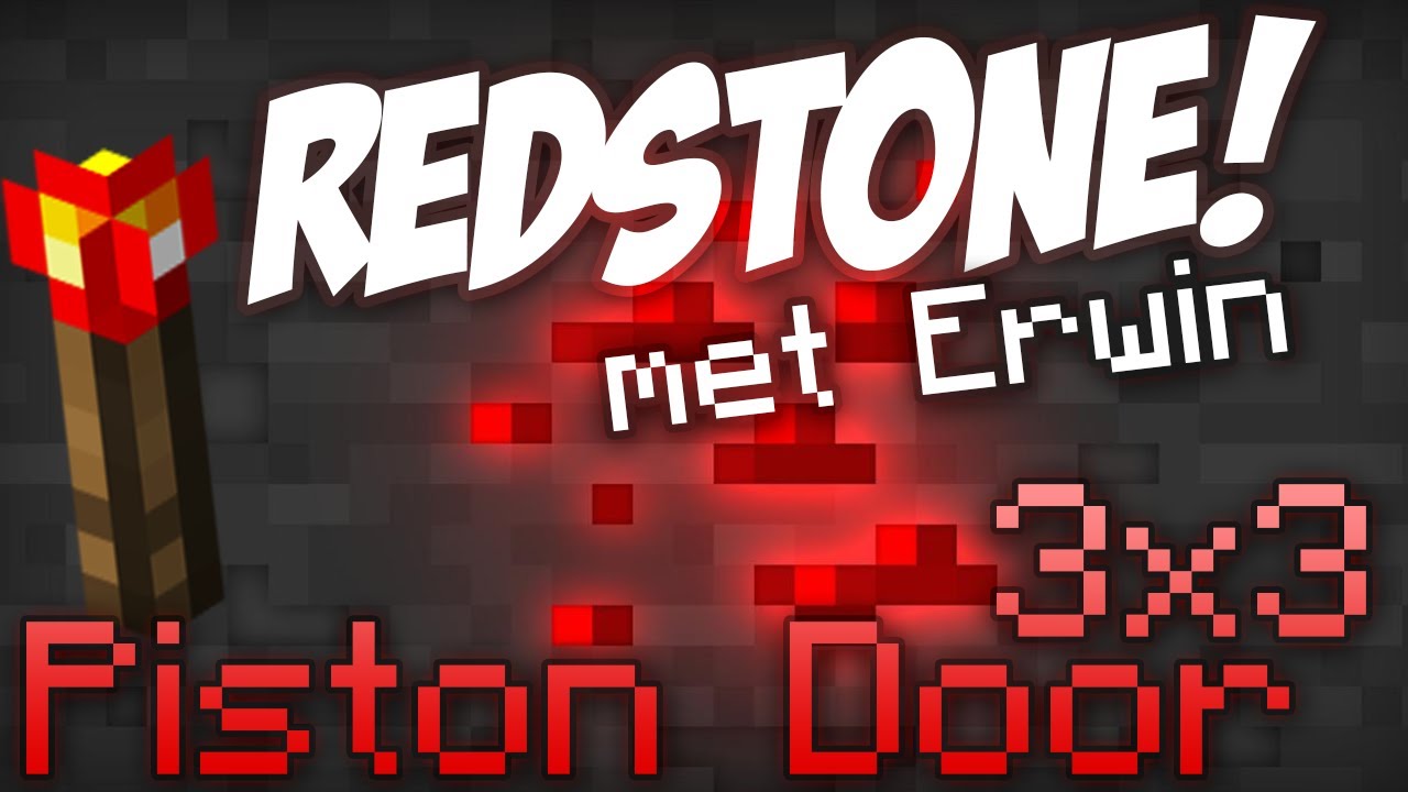 Redstone Tutorial: ''3x3 Piston Door'' - YouTube