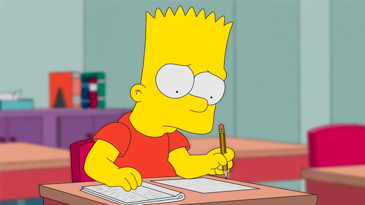 Studying With Bart Simpson - Ambient Acoustic Music - YouTube