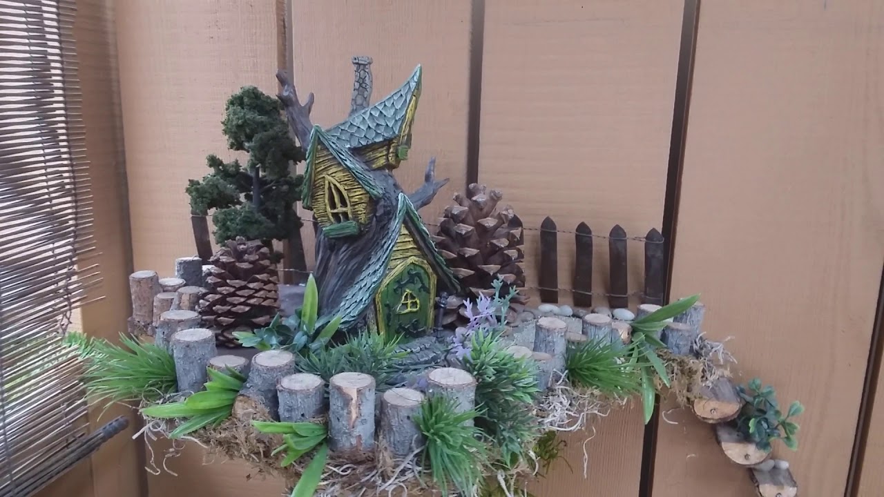 Twig Home # 14 in our Fairy Garden - YouTube