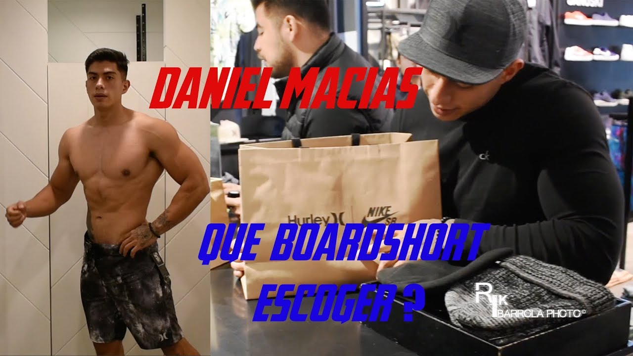 Daniel Macias elige su Boardshort para competencia - YouTube