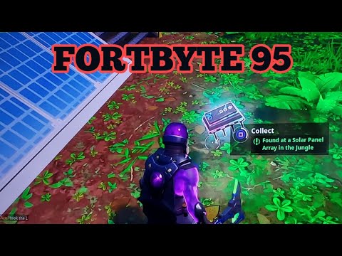 Fortnite Fortbyte 95 Found At Solar Panel Array In The Jungle Exact ...