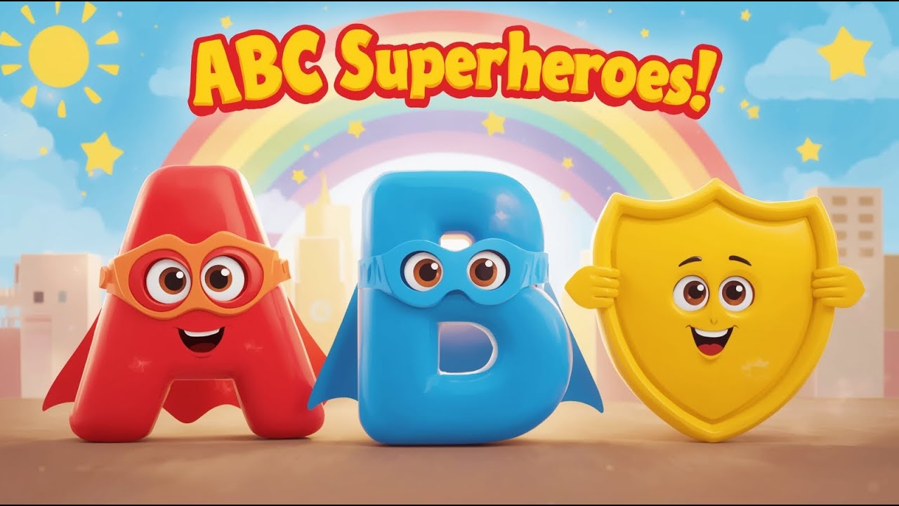 ABC Superheroes Nursery Rhyme | Learn The Alphabet with Super Fun ...
