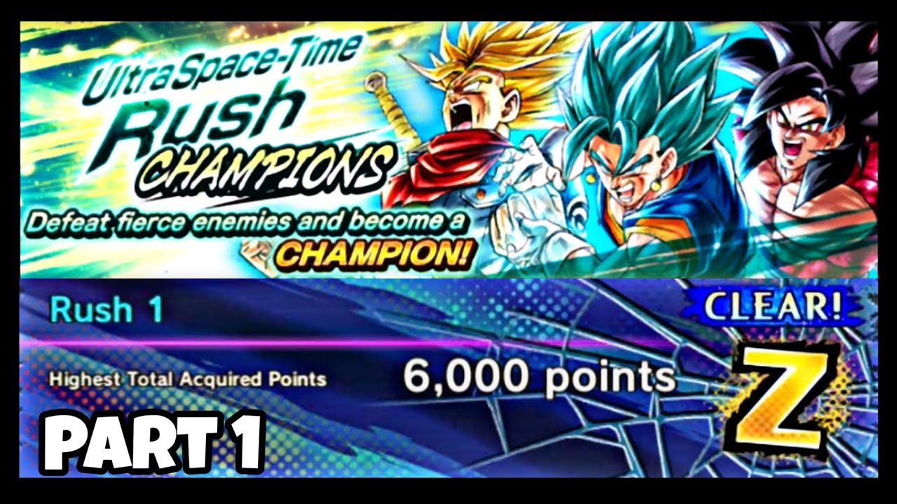Ultra Space Time Rush Champions All Stages Completed Part 1/3 - Dragon ...
