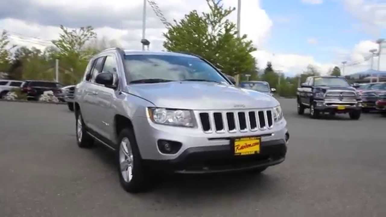 2014 Jeep Compass Sport | Silver | ED505513 | Everett | Snohomish - YouTube
