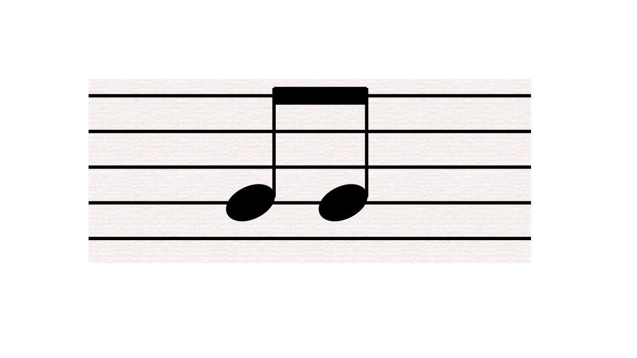 Exercício rítmico em compasso binário com semínimas e colcheias - parte ...