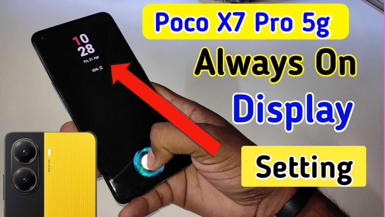 Poco x7 pro 5g always on display, always on display setting in Poco x7 ...