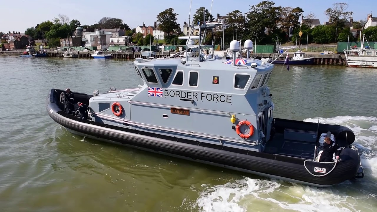 New crime-busting Border Force Vessel unveiled in Great Yarmouth - YouTube