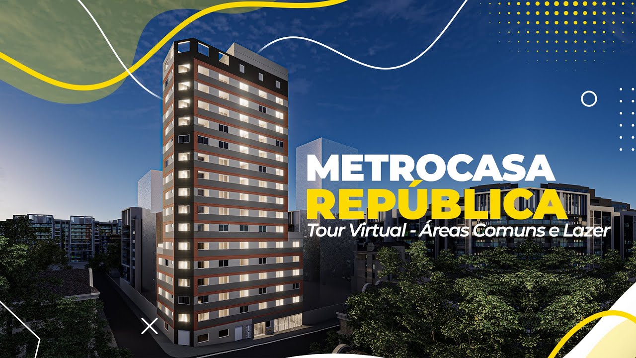 Metrocasa República | Tour Virtual - Áreas Comuns e Lazer - YouTube