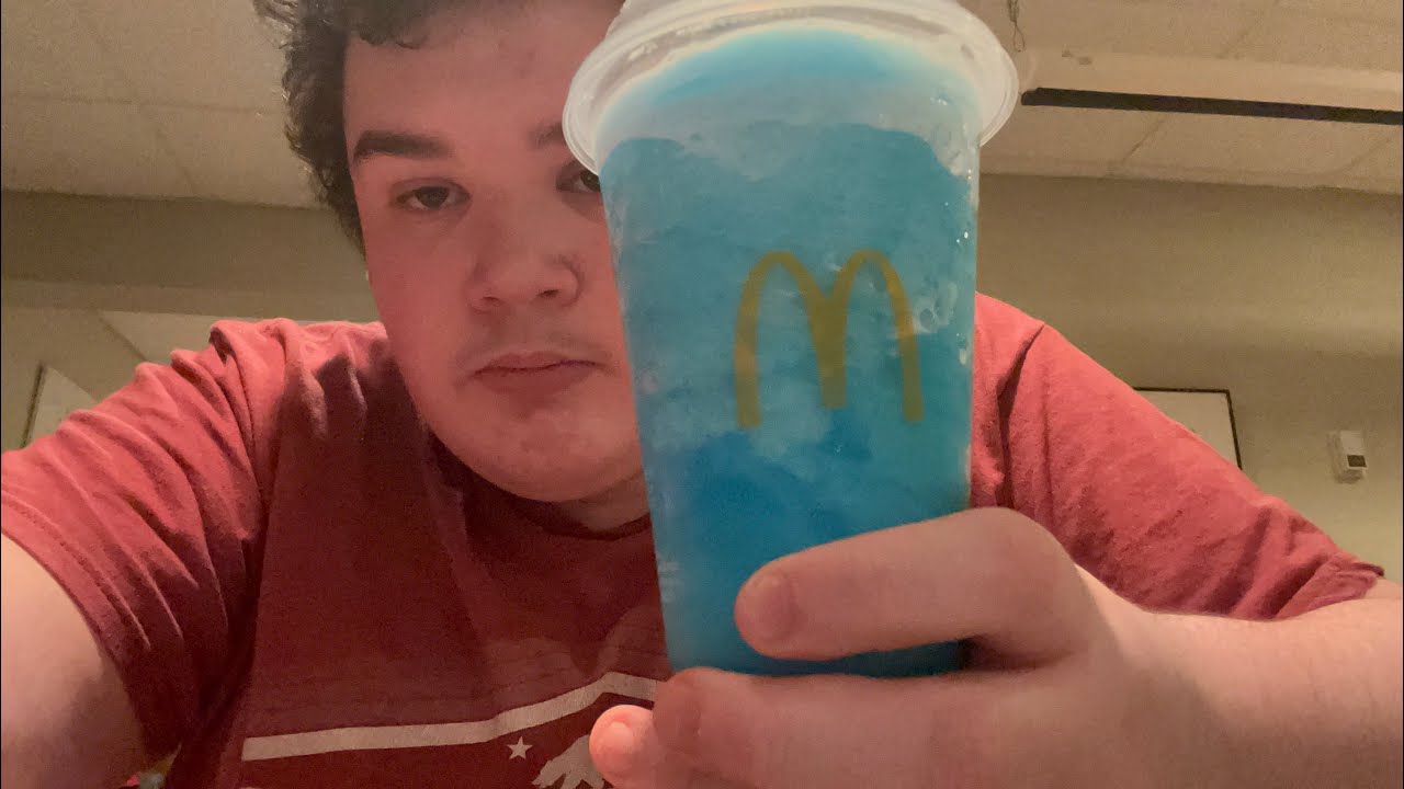 McDonalds frozen Fanta blue raspberry taste test - YouTube