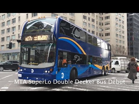 MTA Double Decker Express Bus Debut on the X17J - YouTube