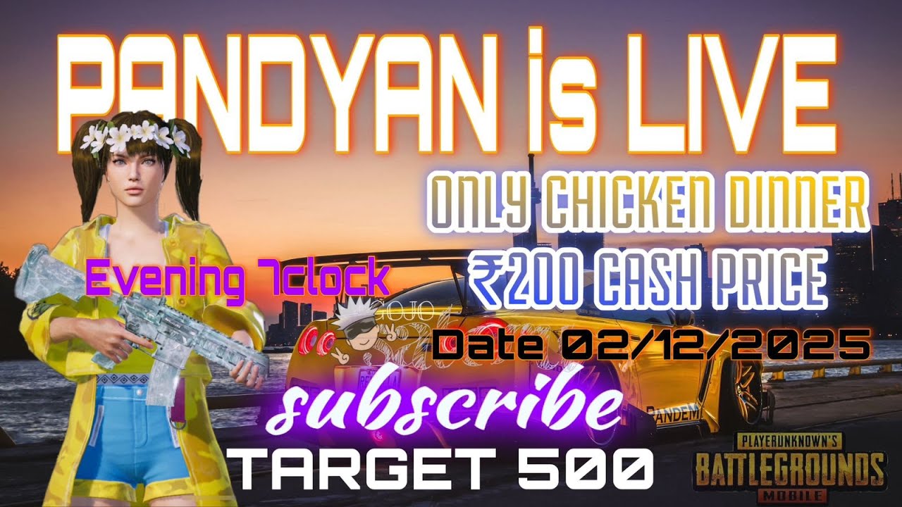 PANDYAN IS LIVE. NEXT WEEK Tuesday room match .EVENING 7clock - YouTube