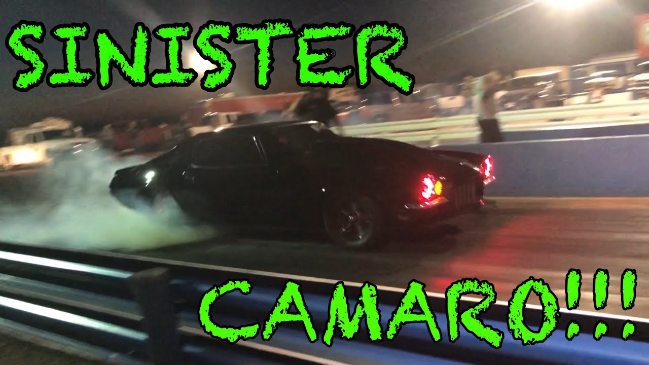 DRAG RACING Sinister Camaro & Procharged Fairmont test and tune#nitrous ...