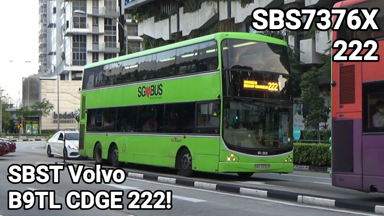[SBS7376X | B9TL Euro III] SBS Transit Feeder 222 Ride - YouTube