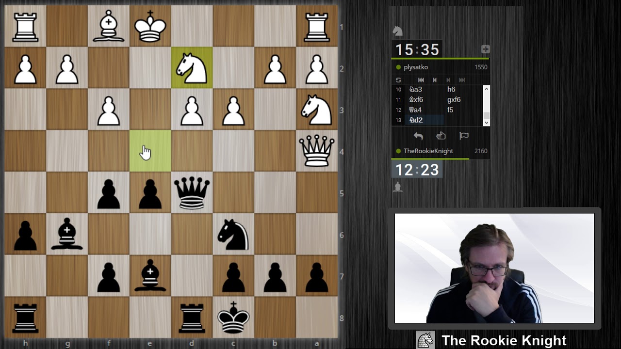 Rapid Chess #42 vs. plysatko - King's Pawn Game, Macleod Attack - YouTube