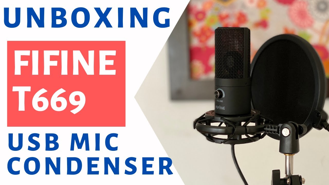 Unboxing FIFINE USB Mic Condenser - YouTube