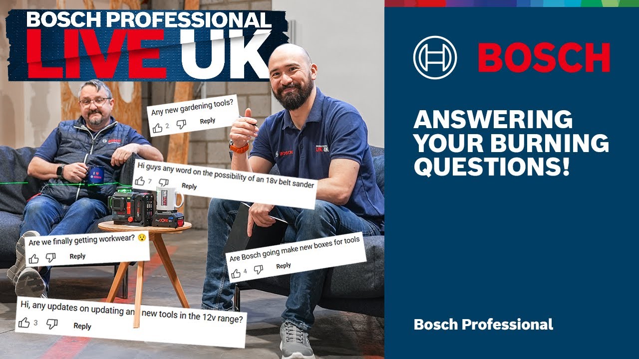 Ask The Experts: Bosch Professional Q&A! - YouTube