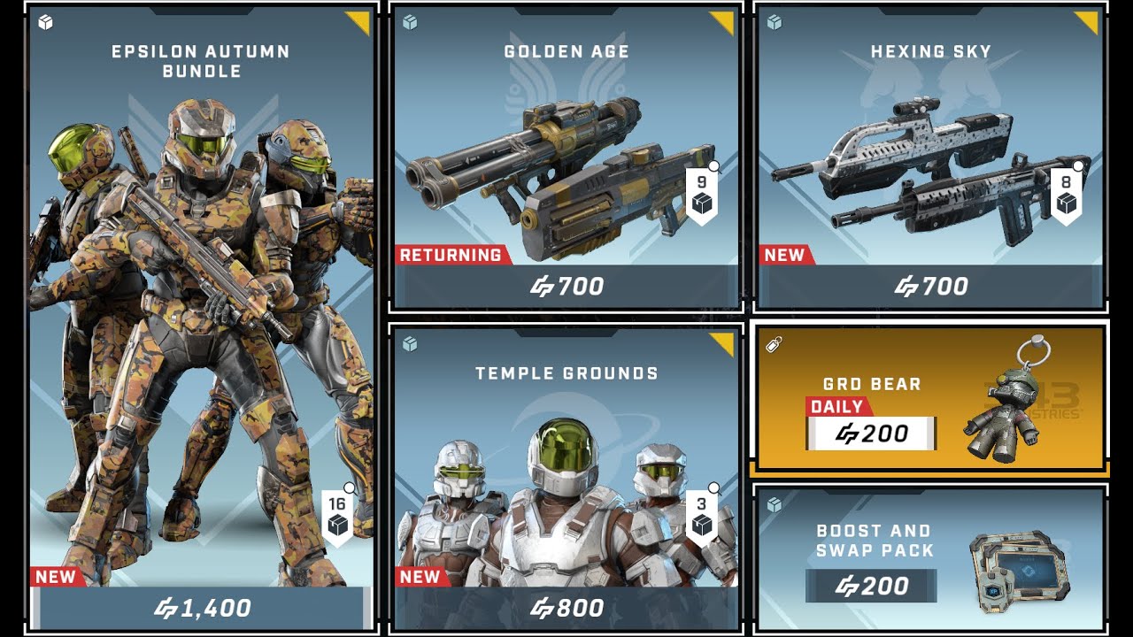 Halo Infinite Shop Update | 4/18/23 | 2 Weapon Skin Bundles & 2 Armor ...