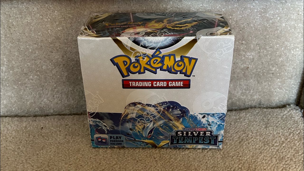 Most of a Silver Tempest booster box - YouTube