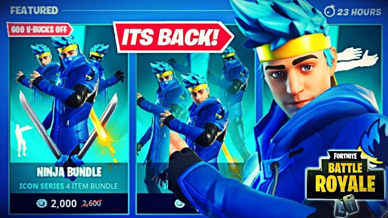 THE RETURN OF THE NINJA BUNDLE SET IN THE FORTNITE ITEM SHOP - YouTube