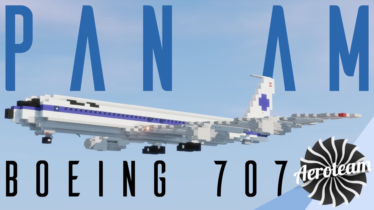 Minecraft PAN AM Boeing 707 | Livery Of The Week #13 - YouTube