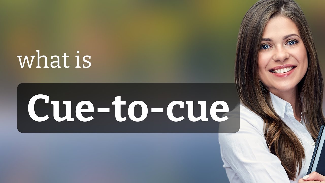 Unlocking Stage Directions: Understanding "Cue-to-Cue" - YouTube