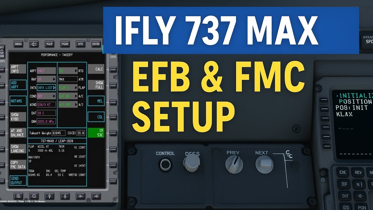 iFly 737 MAX Setup Guide | EFB & FMC Tutorial for Microsoft Flight Simulator - YouTube