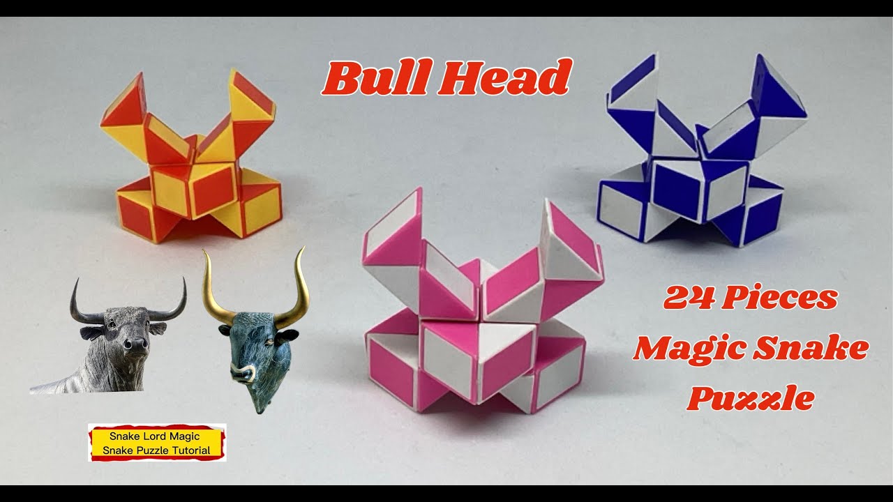 Bull Head - 24 Pieces Magic Snake Puzzle ...