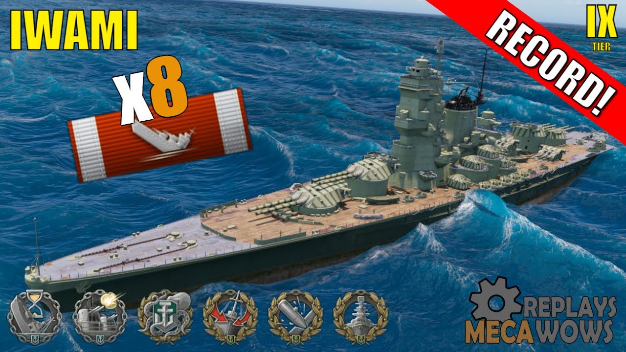 Battleship Iwami 8 Kills & 270k Damage | World of Warships Gameplay ...