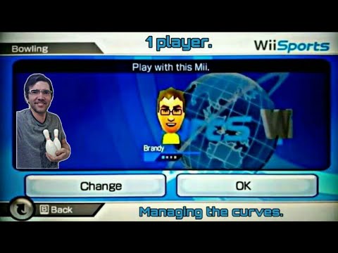 Wii Sports G5, 1P Bowling Skill Level 585, Trying to get the position ...